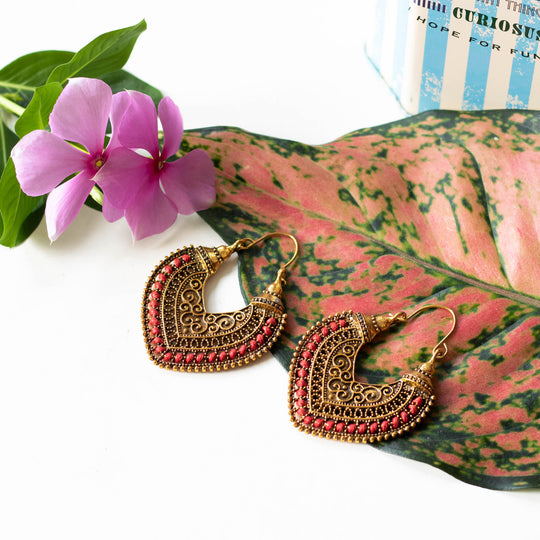 Boho Tassel & Feather Earrings - Handmade in Thailand ॐ – Thaluta